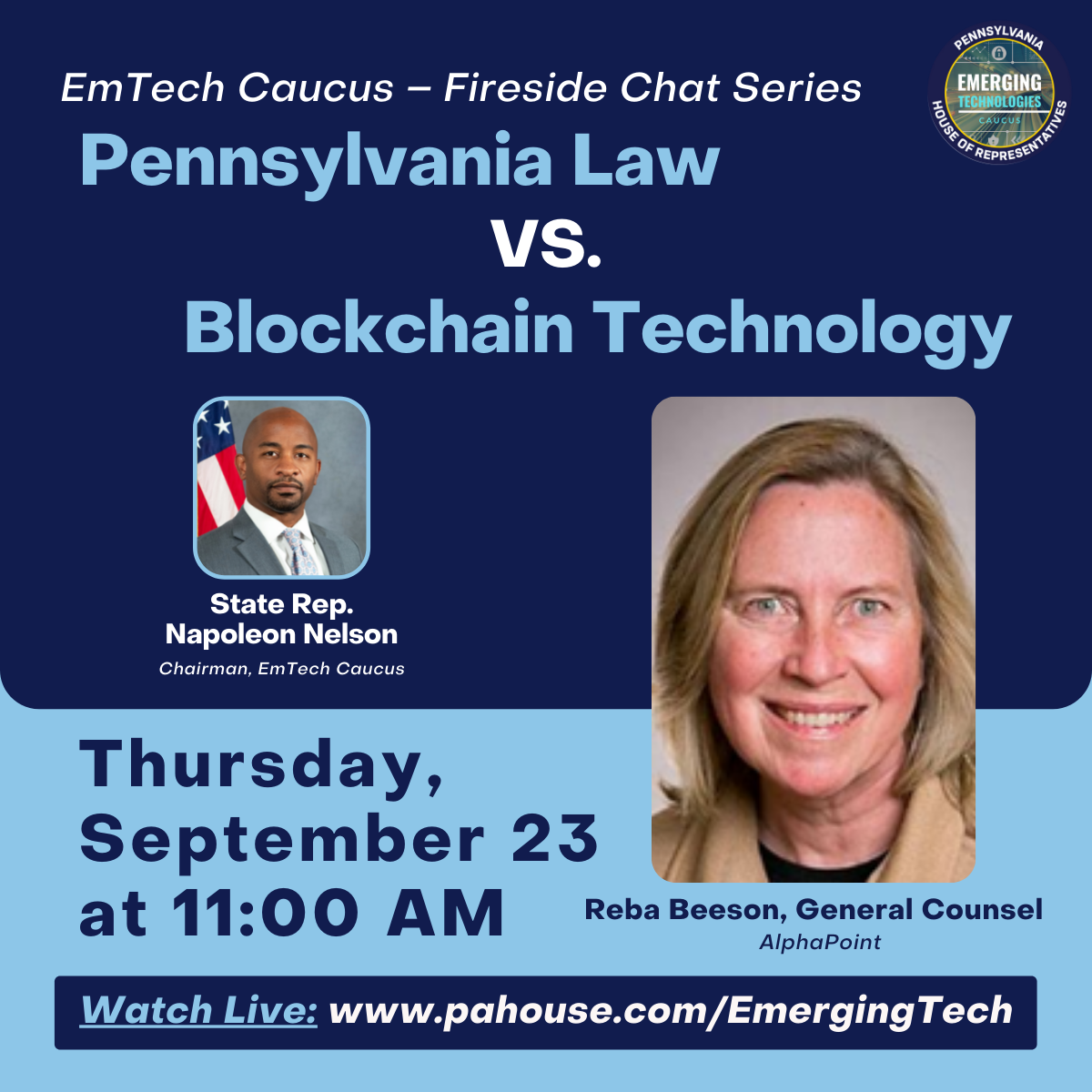 Reba Beeson speaks with PA state Rep. Napoleon Nelson in 'PA Law vs ...